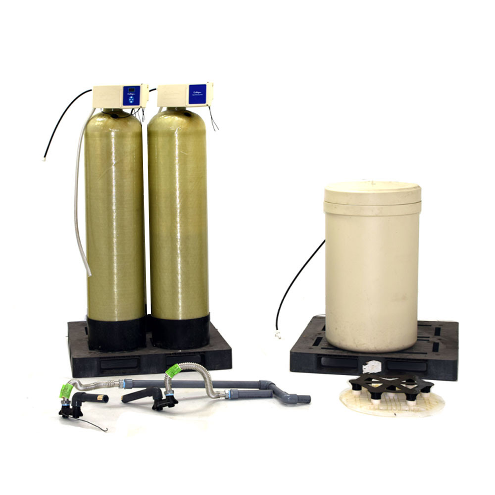 Culligan 01031604 & 01031601 Twin H2O Water Softener System w/ Brine Tank Culligan 01031604 & 01031601 Twin H2O Water Softener System w/ Brine Tank