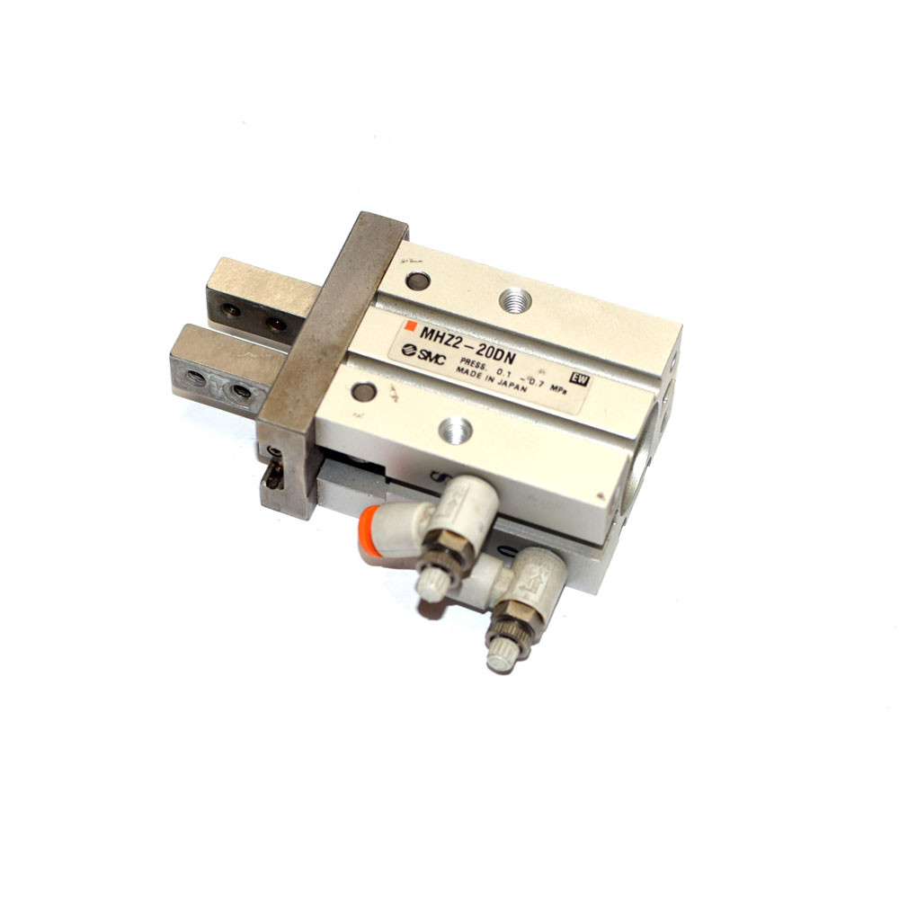 SMC MHZ2-20DN Parallel Type Pneumatic Gripper 2-Finger 20mm Bore 0.15-0.7MPa