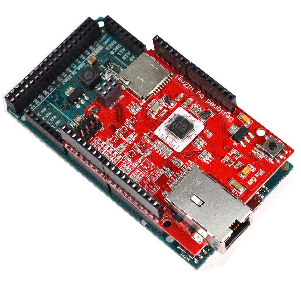 Arduino Due R3 E Wwiznet W5500 Ethernet Shield Open Source Prototyping Platform 5682