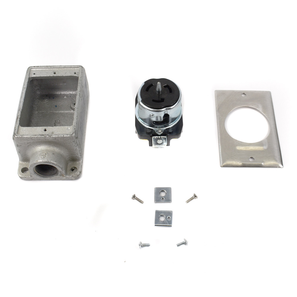 Crouse-Hinds 1/2 FS1 3/4 FS2 Cast Iron Device Box w/ Hubbell 50A 250V ...