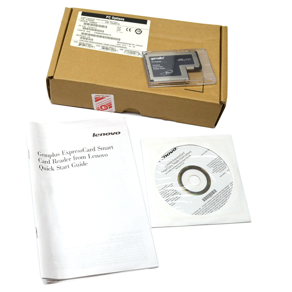 Lenovo 41N3043 Gemplus Gemalto ExpressCard Smart Card Reader