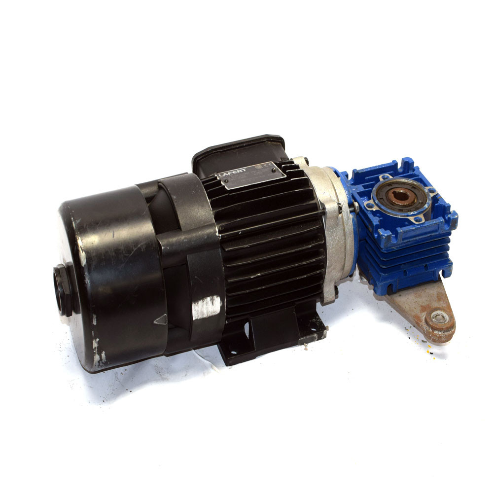 Lafert Type AF 63 S4 3-Phase 60Hz Industrial AC Motor w/ Motovario 1/2 ...