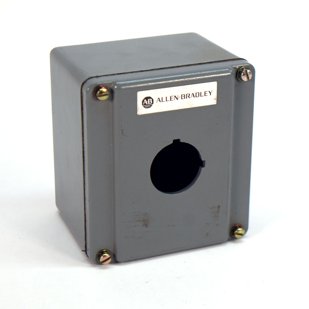 Allen-Bradley 800T-1TZ Single 30mm Push Button Die Cast Aluminum Enclosure