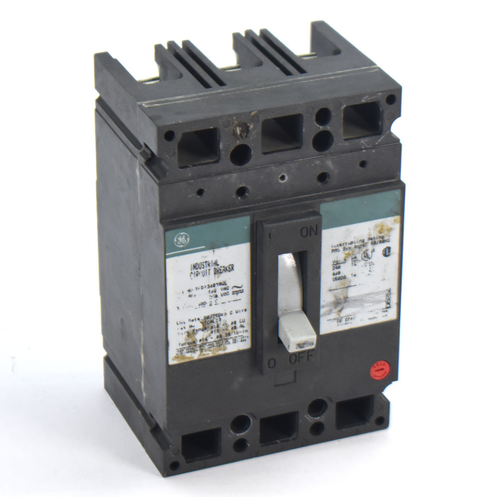 GE General Electric TED134030WL 480VAC/250VDC 30A Industrial Circuit ...