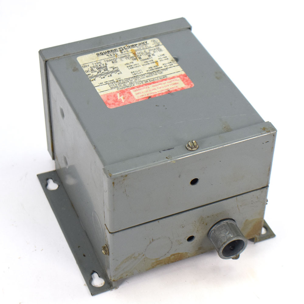 Square D 500SV43F 1-Phase 500VA Transformer Pri:120x240V Sec:12/24V Type 3R