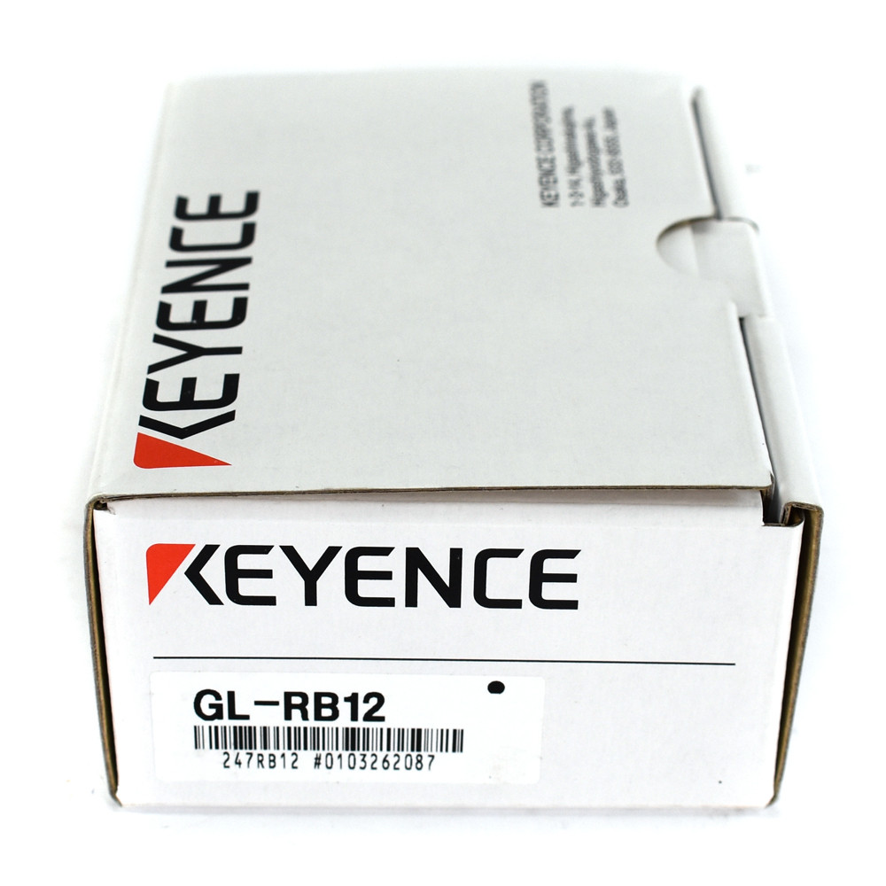 Keyence GL-RB12 L-Shaped Sensor Bracket GL-R Series 2 Units Black (1 Set)