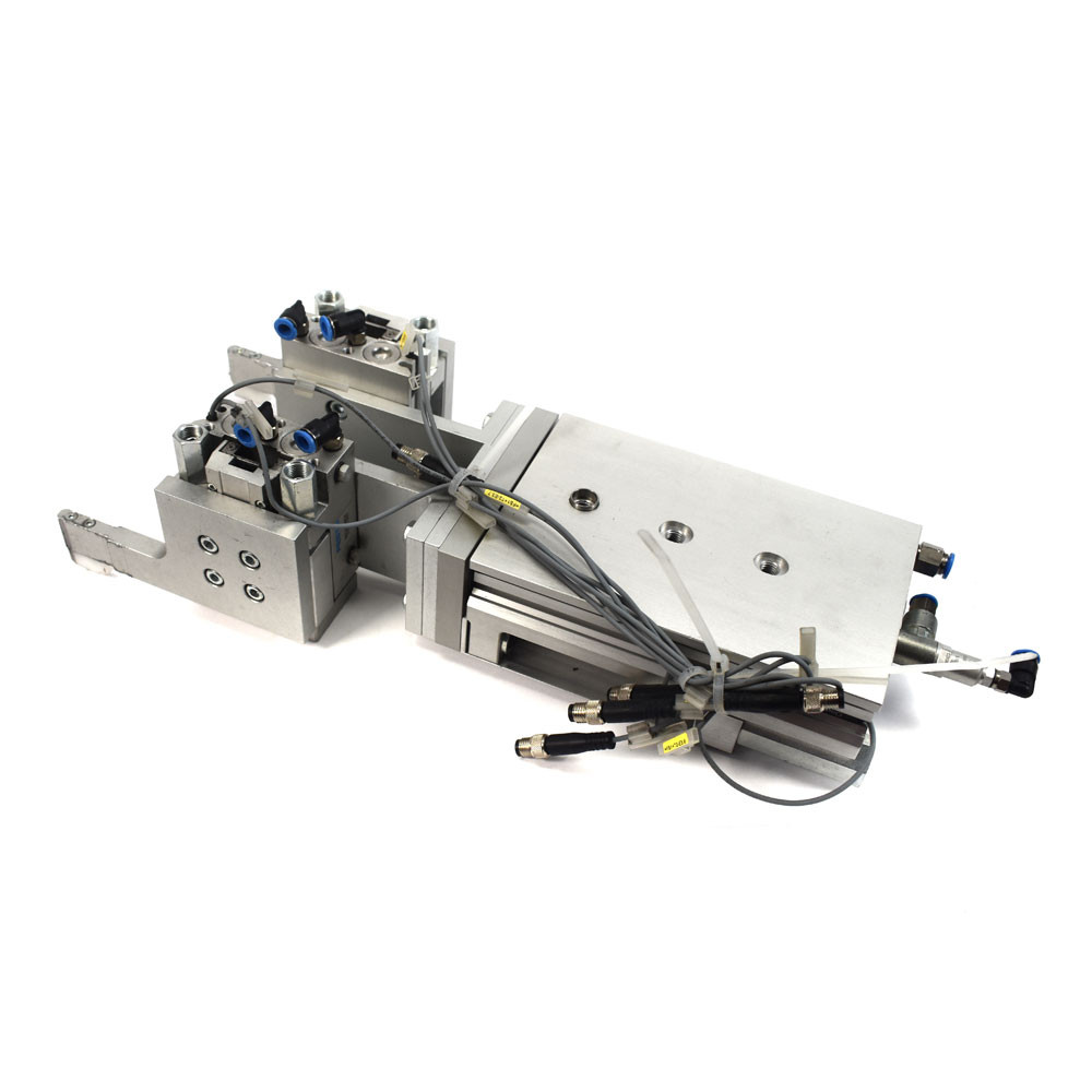 Festo SLT-25-80-P-A Pneumatic Air Table w/ 2x SLT-16-30-P-A Mini Slide ...