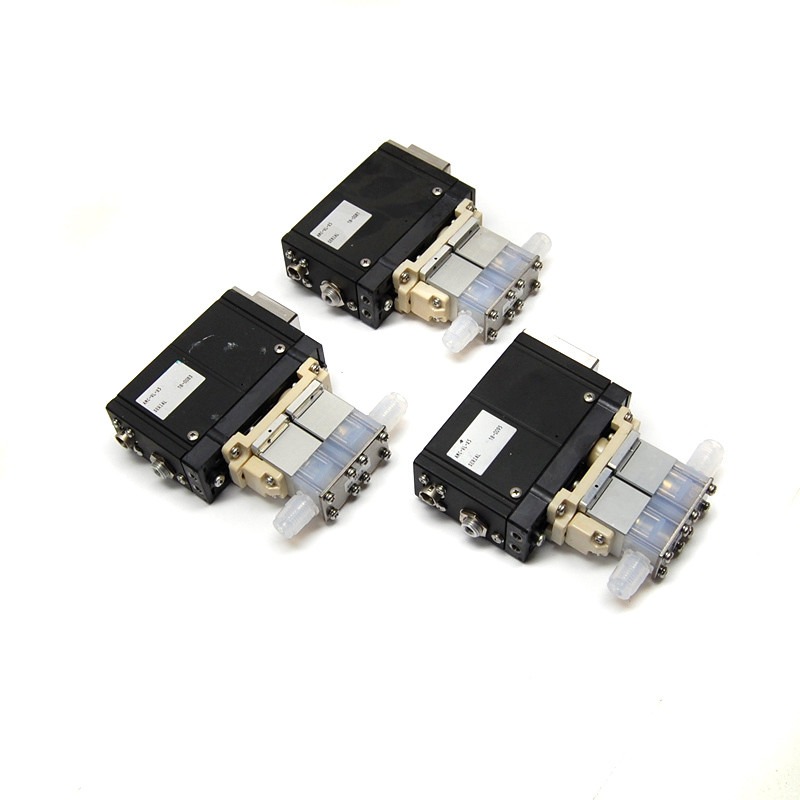 (Lot of 3) CKD Valves AMC-VL-X5 Air Operated Pneumatic PFA Valves