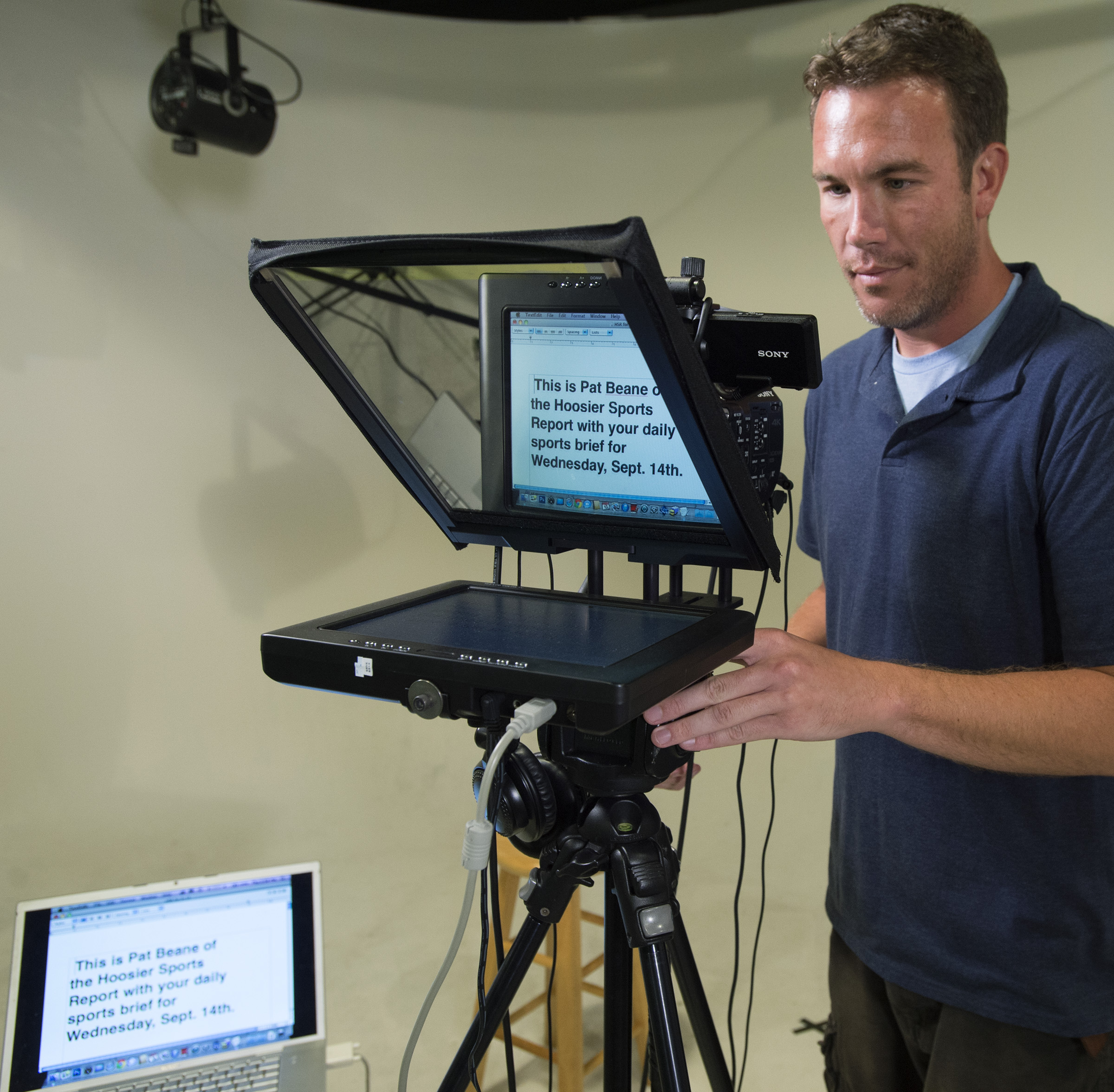 Prompter People in use at the Herald Tribune Bloomington Indiana ...