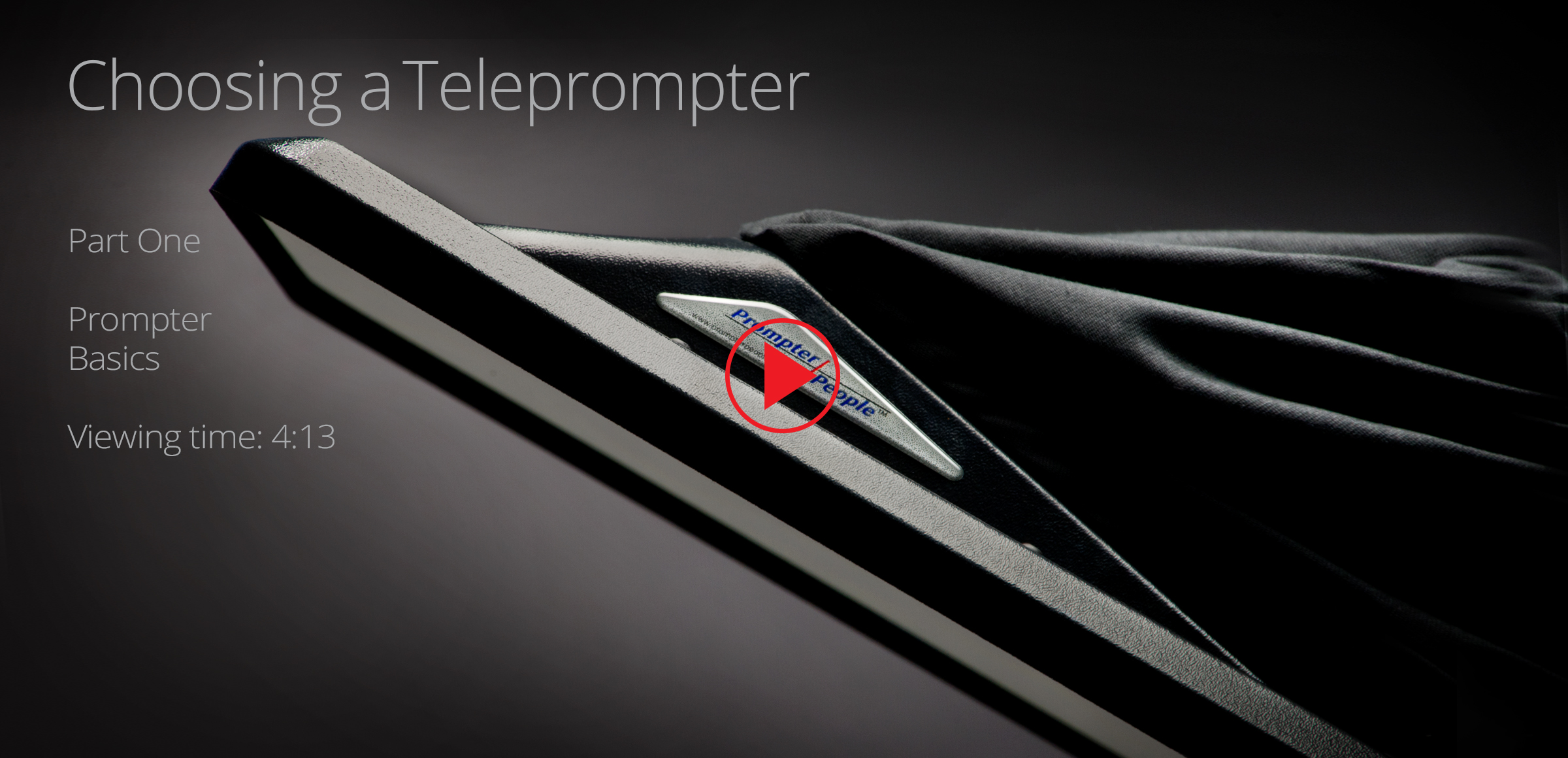 Professional Teleprompters | All Kinds | All Budgets | Prompter People