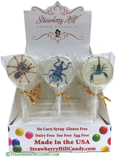 Assorted Insect Lollipops - Strawberry Hill Candy