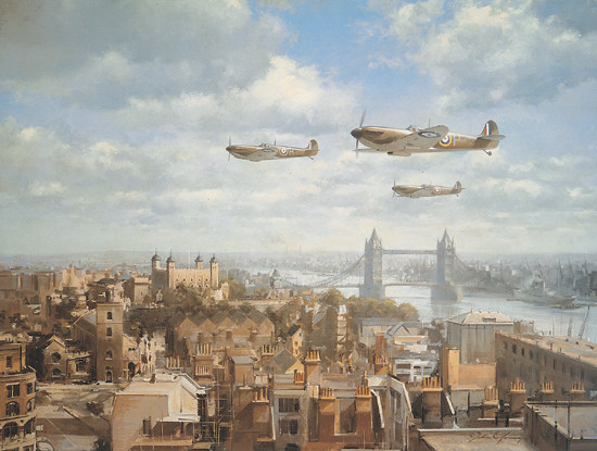 Spitfires Over London - planejunkie
