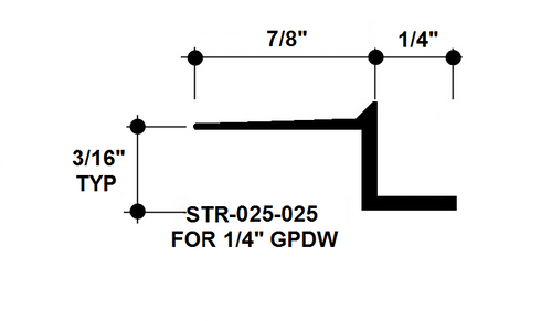 STR-025-025, Pittcon, Softforms, Aluminum Drywall Trim, Soft forms, Z ...