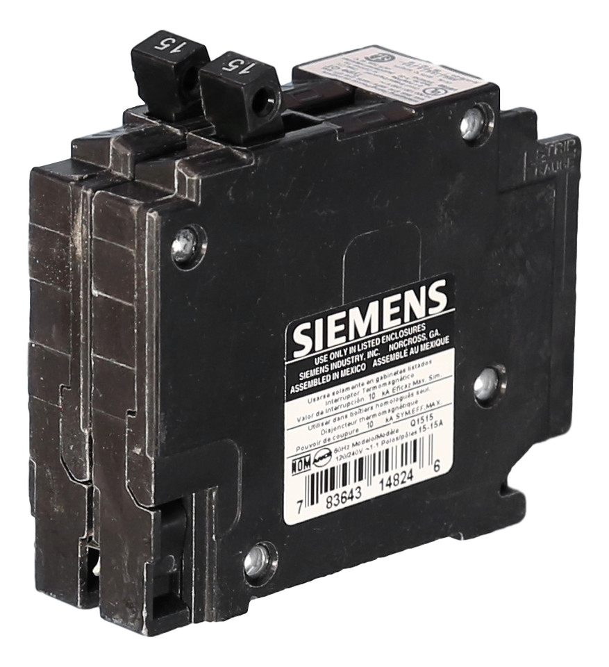 Q1515 Siemens Type Q Twin Plug-In Breaker - Breaker Outlet
