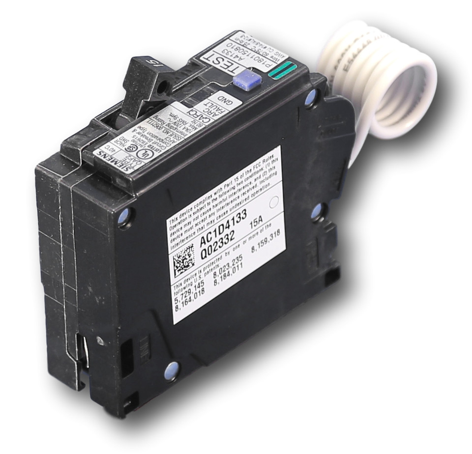 Types Of Arc Fault Circuit Interrupters Siemens Q1515AFC 15A 15A 120V