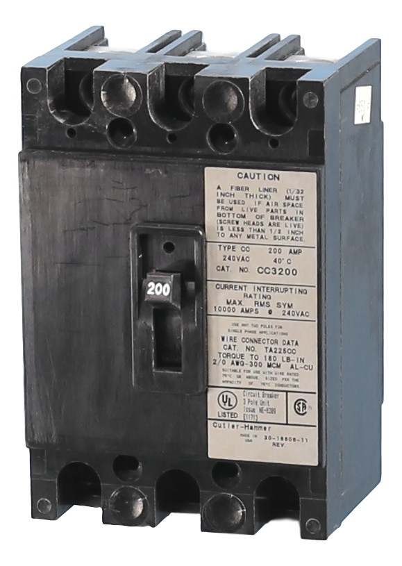 CC3200 Cutler-Hammer 200 Amp Circuit Breaker - Breaker Outlet