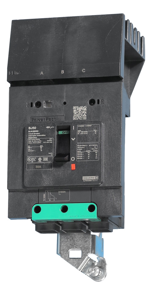 BJA36050 Square D I-Line 50 Amp Circuit Breaker PowerPact B - Breaker ...