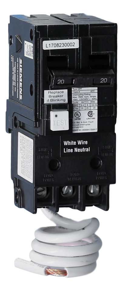 QF220A Plug-On Ground Fault Interrupter - Breaker Outlet