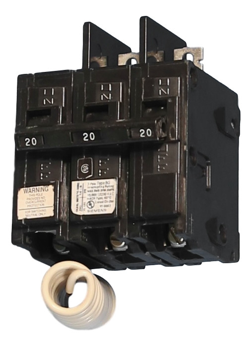 BG3B020 Switch Neutral 20 A Circuit Breaker - Breaker Outlet