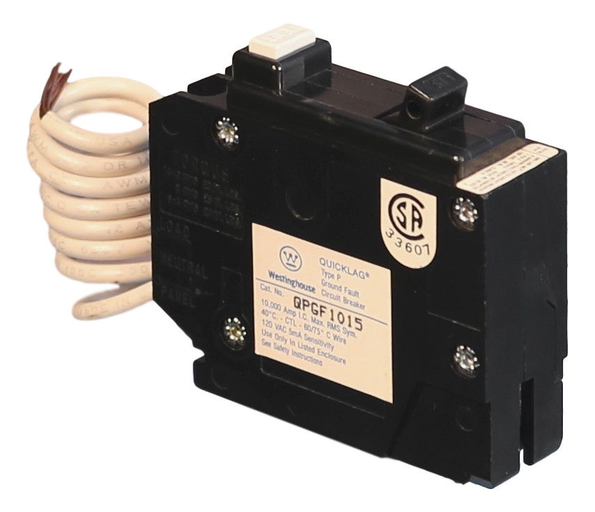 QPGF1015 Eaton Ground Fault Circuit Breaker - Breaker Outlet