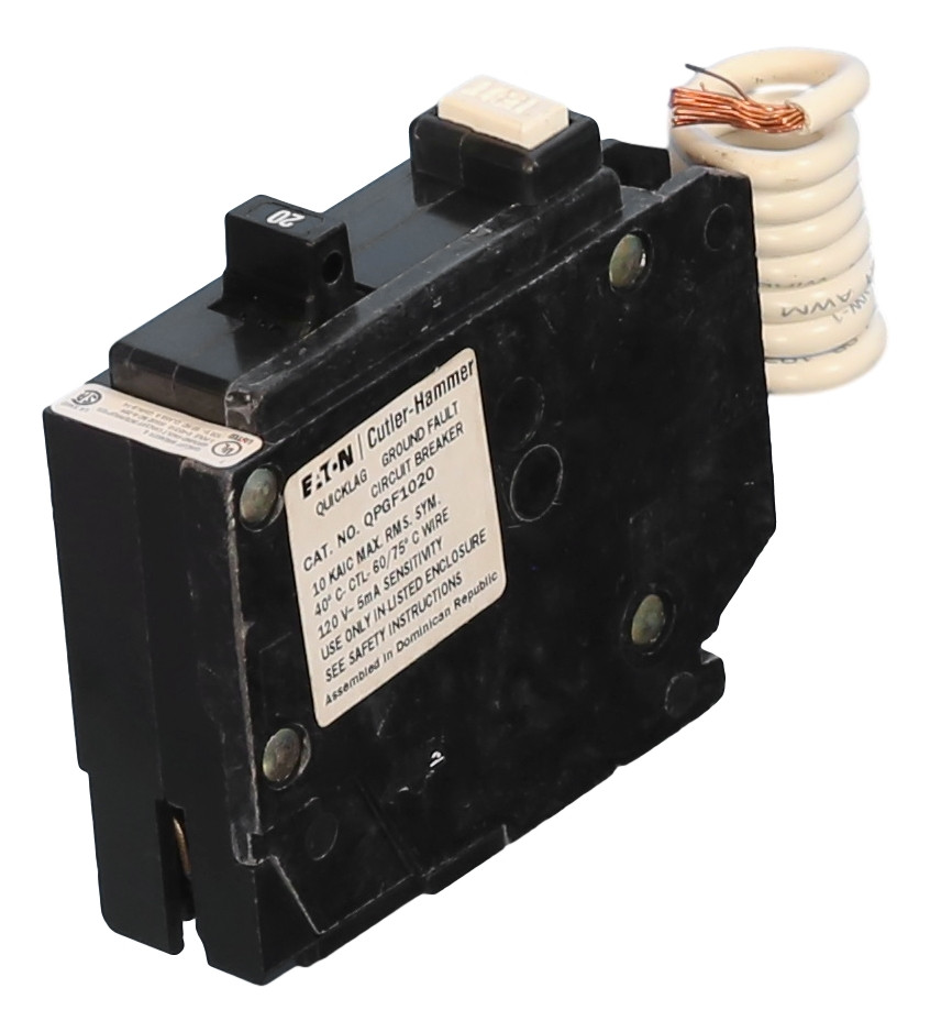 QPGF1020 Eaton Ground Fault Circuit Breaker - Breaker Outlet
