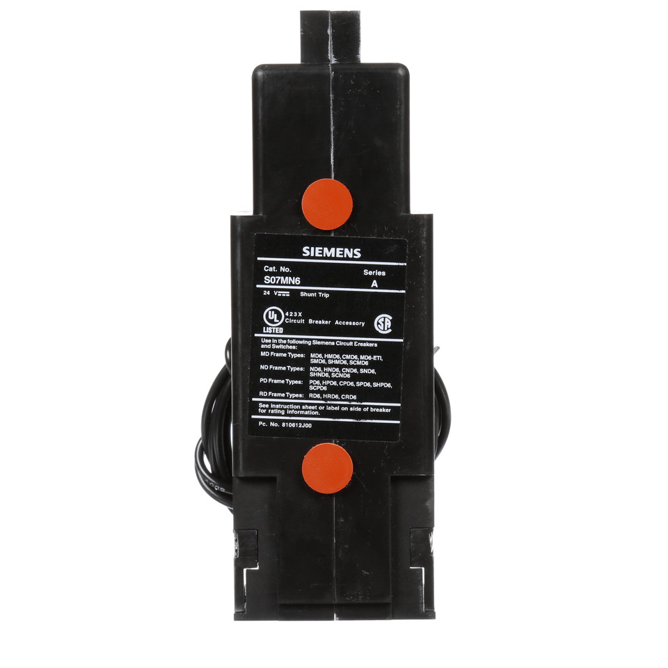 S07MN6 Siemens Shunt Trip Device - Breaker Outlet