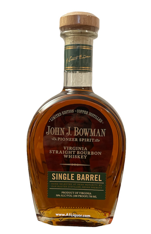 John J. Bowman Limited Edition Green Label Single Barrel Bourbon ...