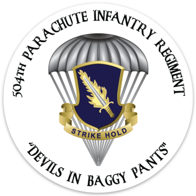 504th PIR "Devils in Baggy Pants" Vinyl Cut Decal