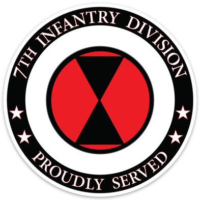 7th Infantry Division Vinyl Cut Decal