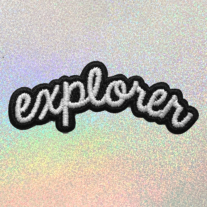 explorer Patch | Embroidered Iron On | Wildflower + Co.