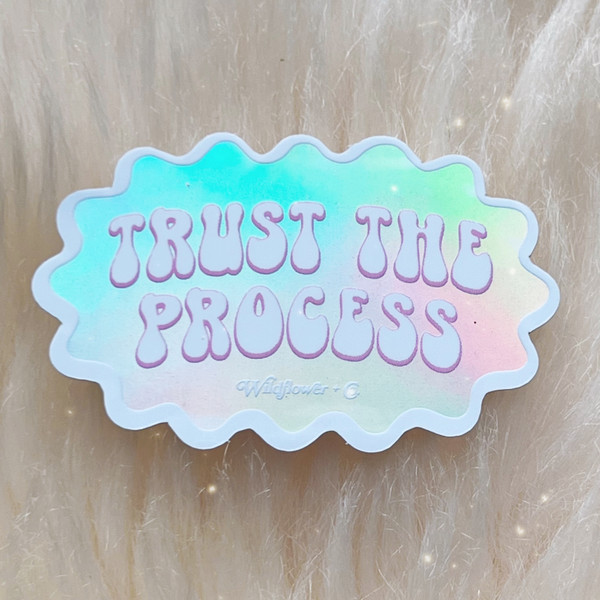 Trust the Process Sticker | Wildflower + Co