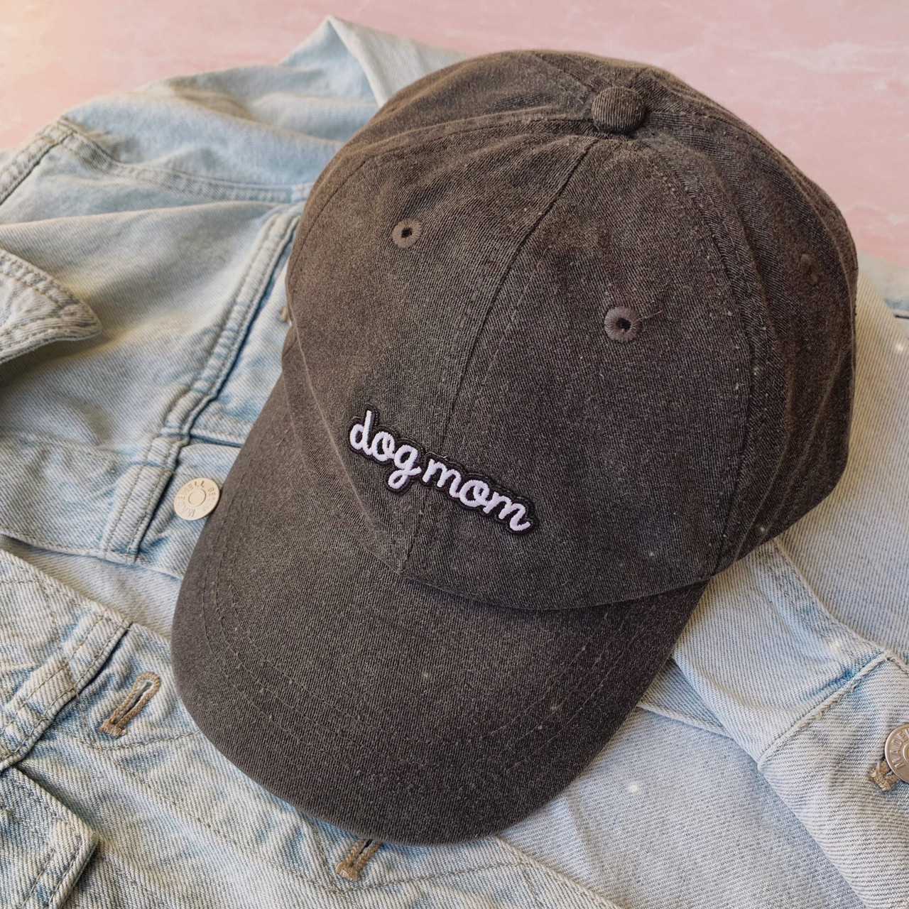 Baseball Hat - DOG MOM Patch & Choice of Hat Color | Wildflower + Co.