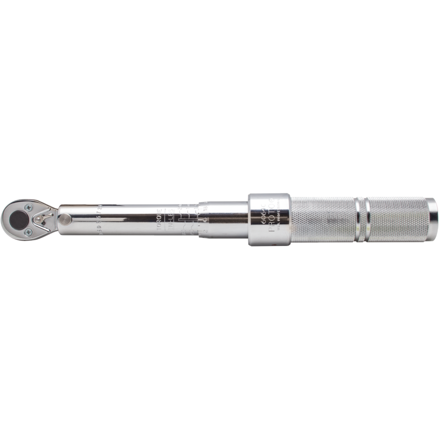 Proto J6064C 3/8" Drive Ratcheting Head Micrometer Torque Wrench,40-200 ...
