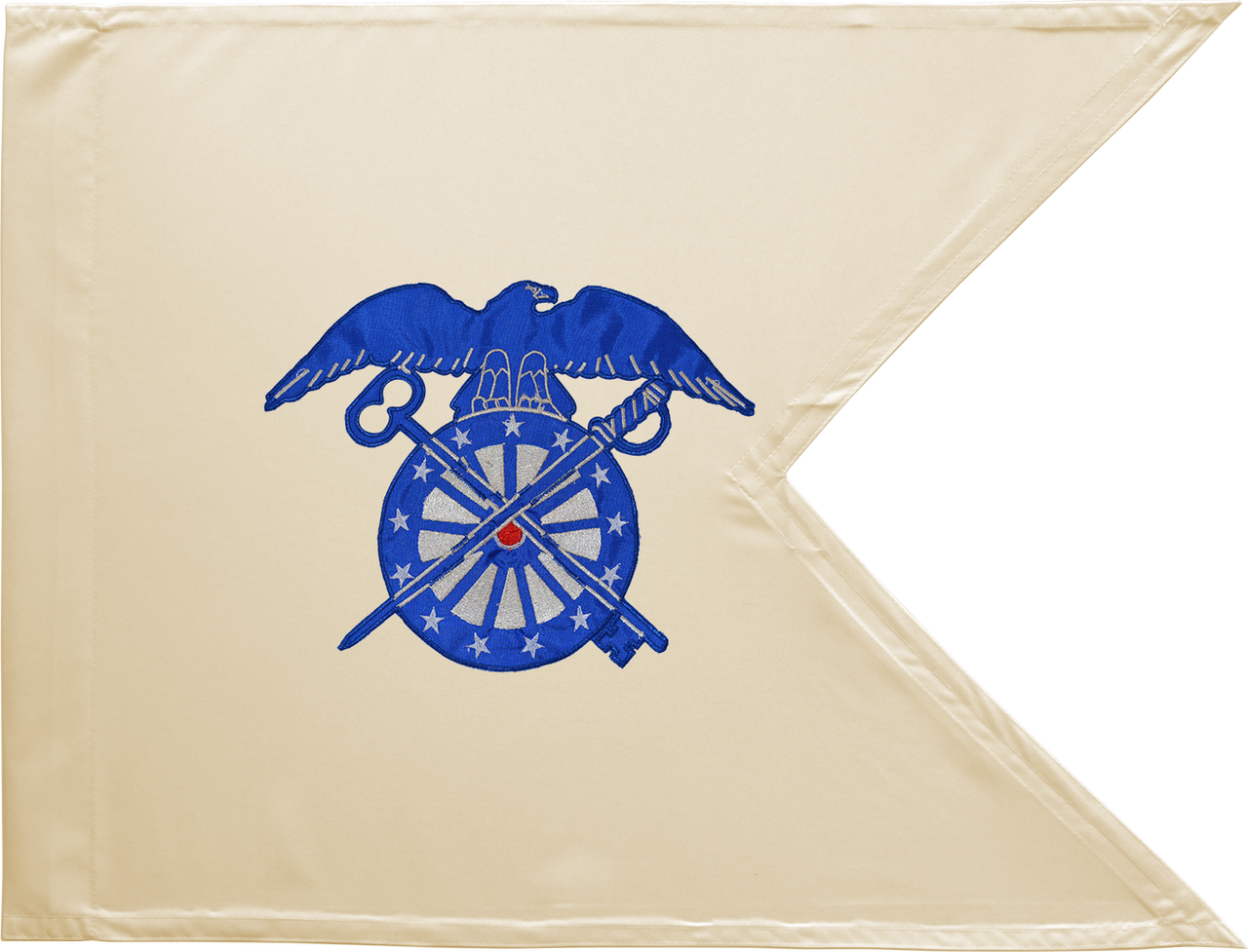 Quartermaster Corps Guidon Framed 08x10 - Total Force