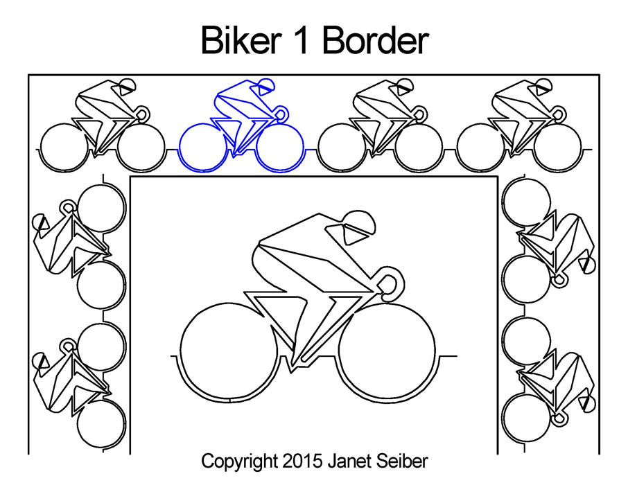 Janet Seiber Biker 1 Border - My Creative Stitches