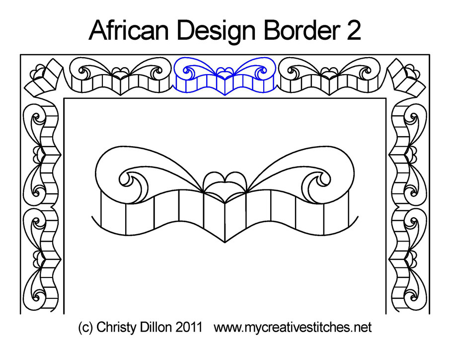 African Designs Border 2 - My Creative Stitches