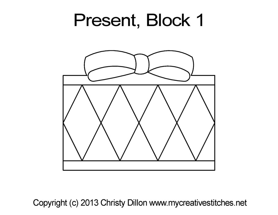 Present Block 1 - My Creative Stitches