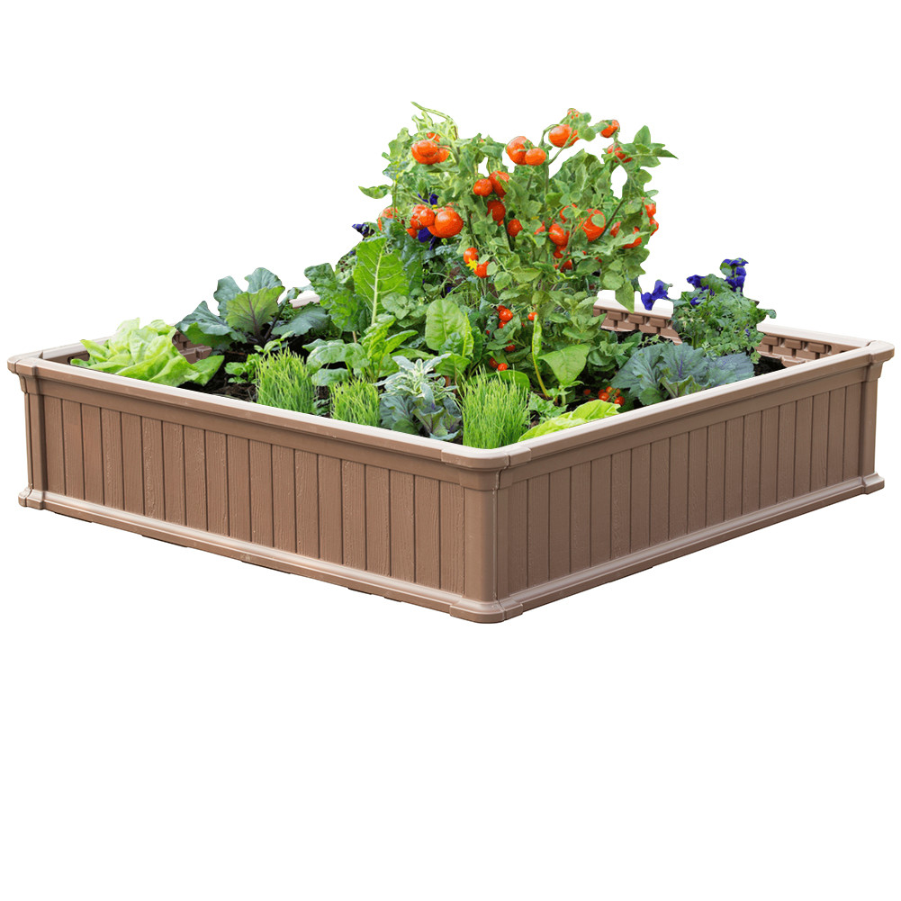 Modern Home Raised Garden Bed Kit - Stackable Modular Flower/Planter ...