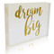 OnDisplay Acrylic Block Decorative Desktop Sign - Dream Big - Metallic ...