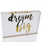 OnDisplay Acrylic Block Decorative Desktop Sign - Dream Big - Metallic ...