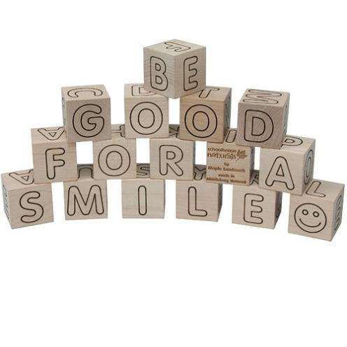 Maple Landmark ABC Blocks, Simple - Endeavour Toys