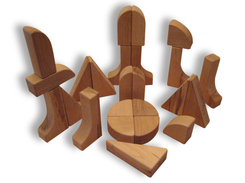 Beka Wooden Blocks - 24 Piece Special Shapes Collection - Endeavour Toys