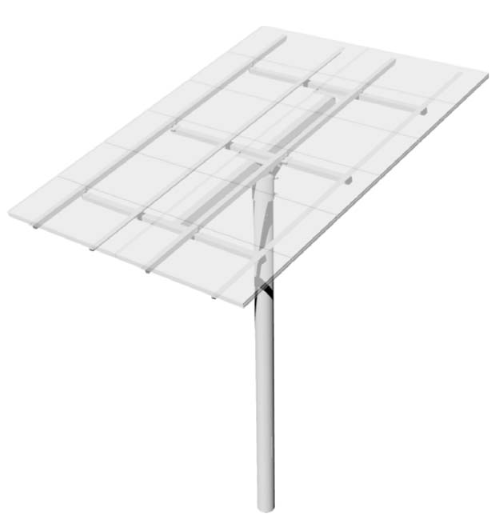 DPW TPM12-B Top-of-Pole Mount for 12 Type-B Modules - Solaris