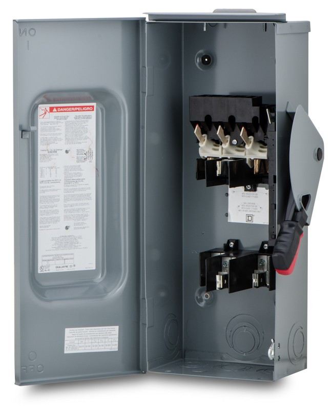 Square D H363RB 100A 3-Pole Fusible Disconnect Box - Solaris