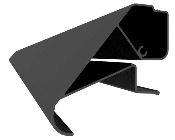 IronRidge FX-TRIM-35MM-B-2P Rail-Less Trim - Solaris