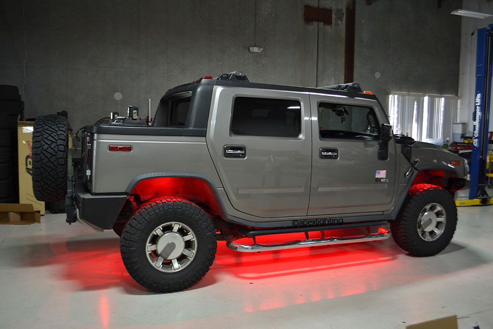 Hummer H2 gets lots of Rigid LED Lights Installed - ApexLighting