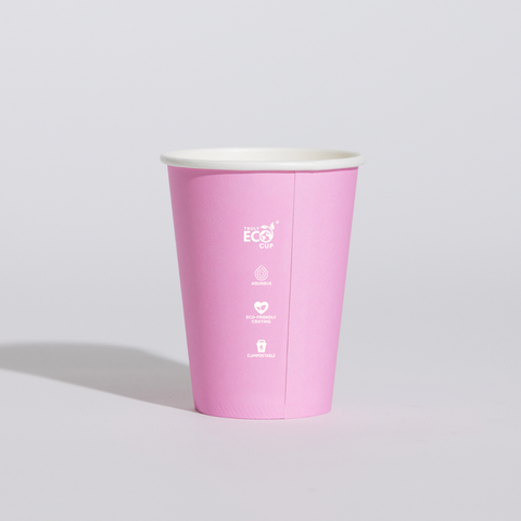 SW12PASTEL-ECO 12oz Single Wall Aqueous Truly Eco Cups Pastel - Total Paper