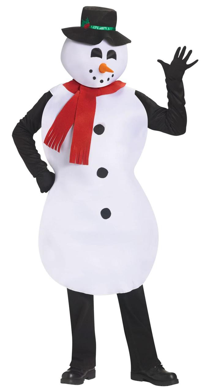 Adult Snowman Tunic Costume Thepartyworks