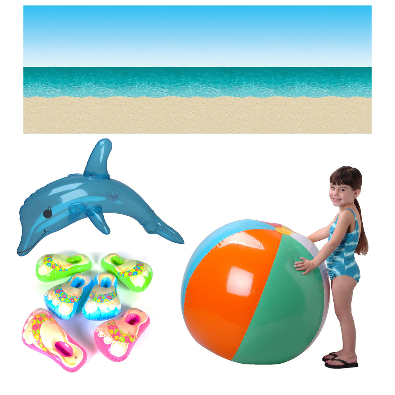 Fun At The Beach Inflatable Prop Kit - ThePartyWorks