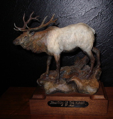 BRONZE Jack Muir Elk Bronze "Phantom of the Forest" - Mudhead Gallery